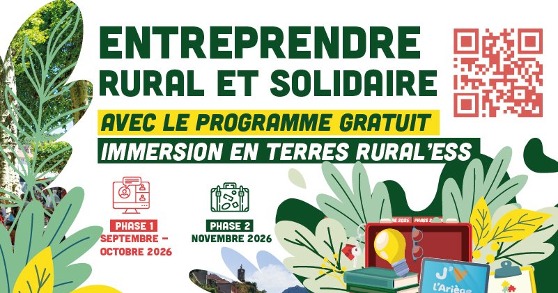 Entrepreneuriat rural et ESS : un programme pour concrétiser son projet ...